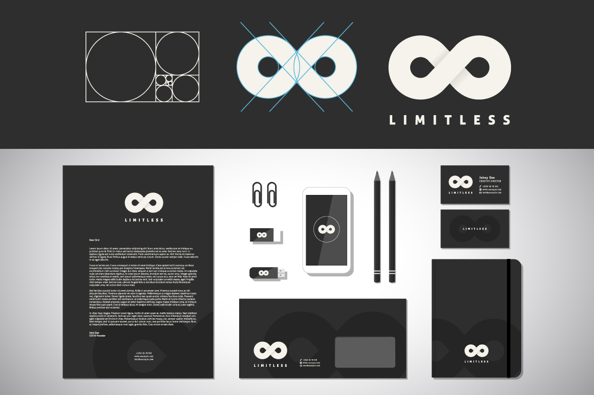 Limitless Logo Template & Stationary ~ Logo Templates on Creative Market
