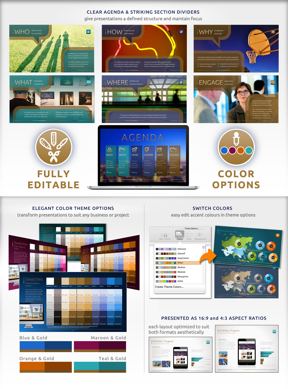 Engage | PowerPoint Presentation ~ Presentation Templates on Creative ...