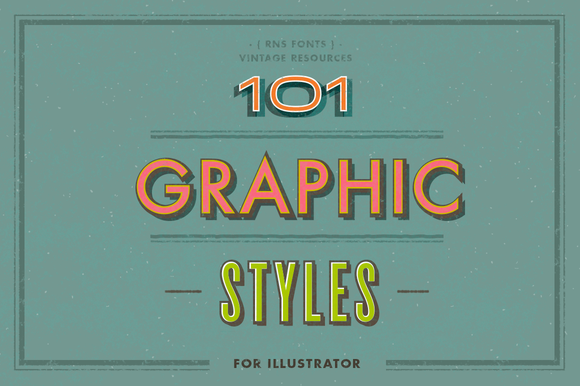 101 Graphic Styles for AI ~ Layer Styles on Creative Market