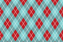 Aqua Red Chevron, Argyle & Polka Dot ~ Patterns on Creative Market