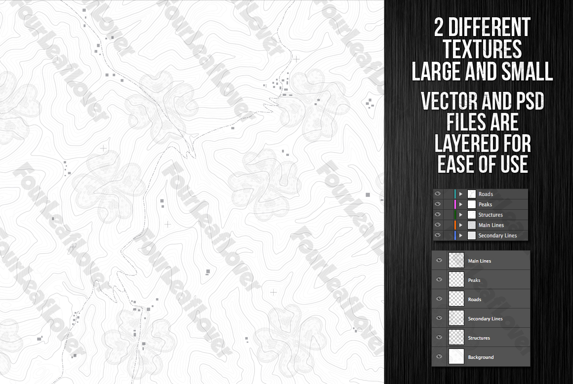 Regular Topographic Map Texture ~ Textures on Creative Market