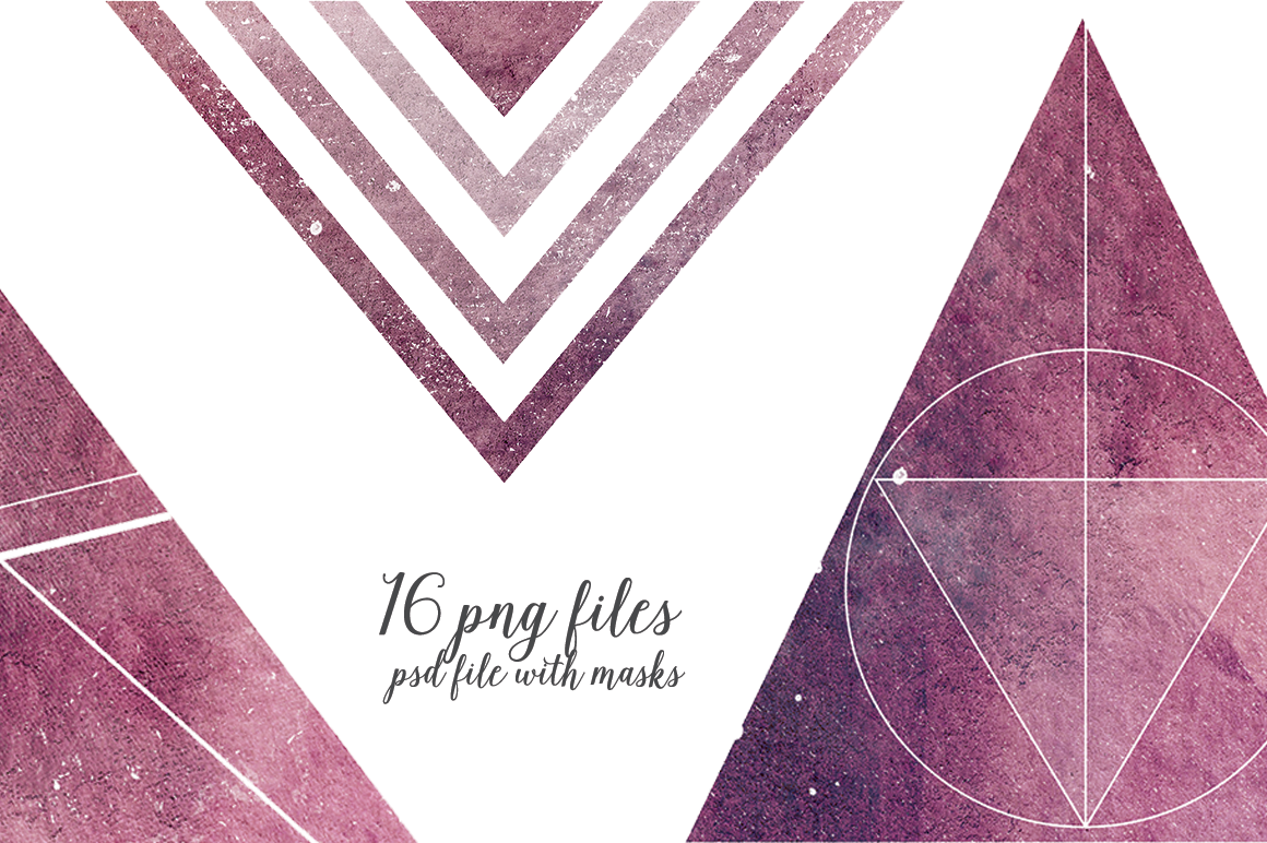 Geometric Shapes - PNG & Masks ~ Textures on Creative Market