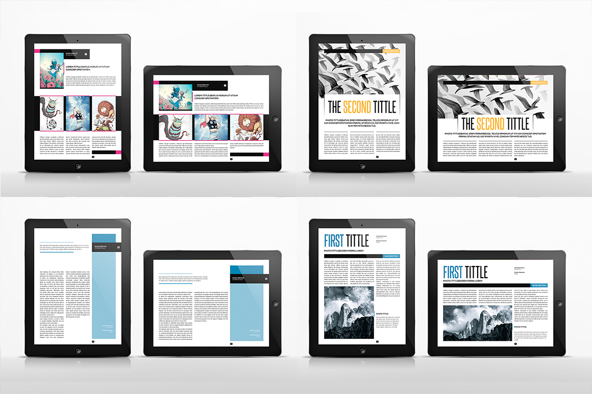 Next Tablet Magazine ~ Magazine Templates on Creative Market