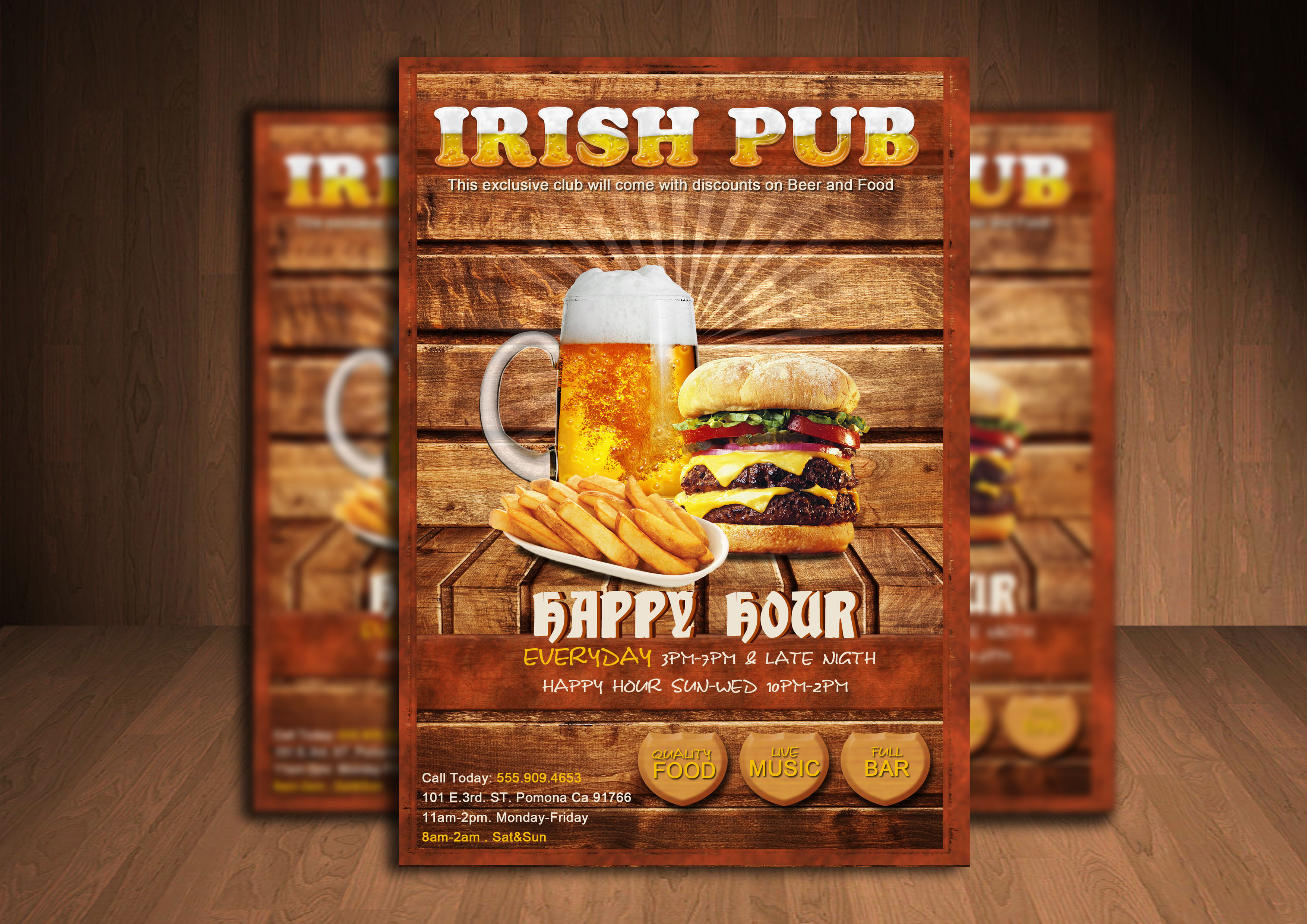 Your Irish Pub Flyer ~ Flyer Templates on Creative Market