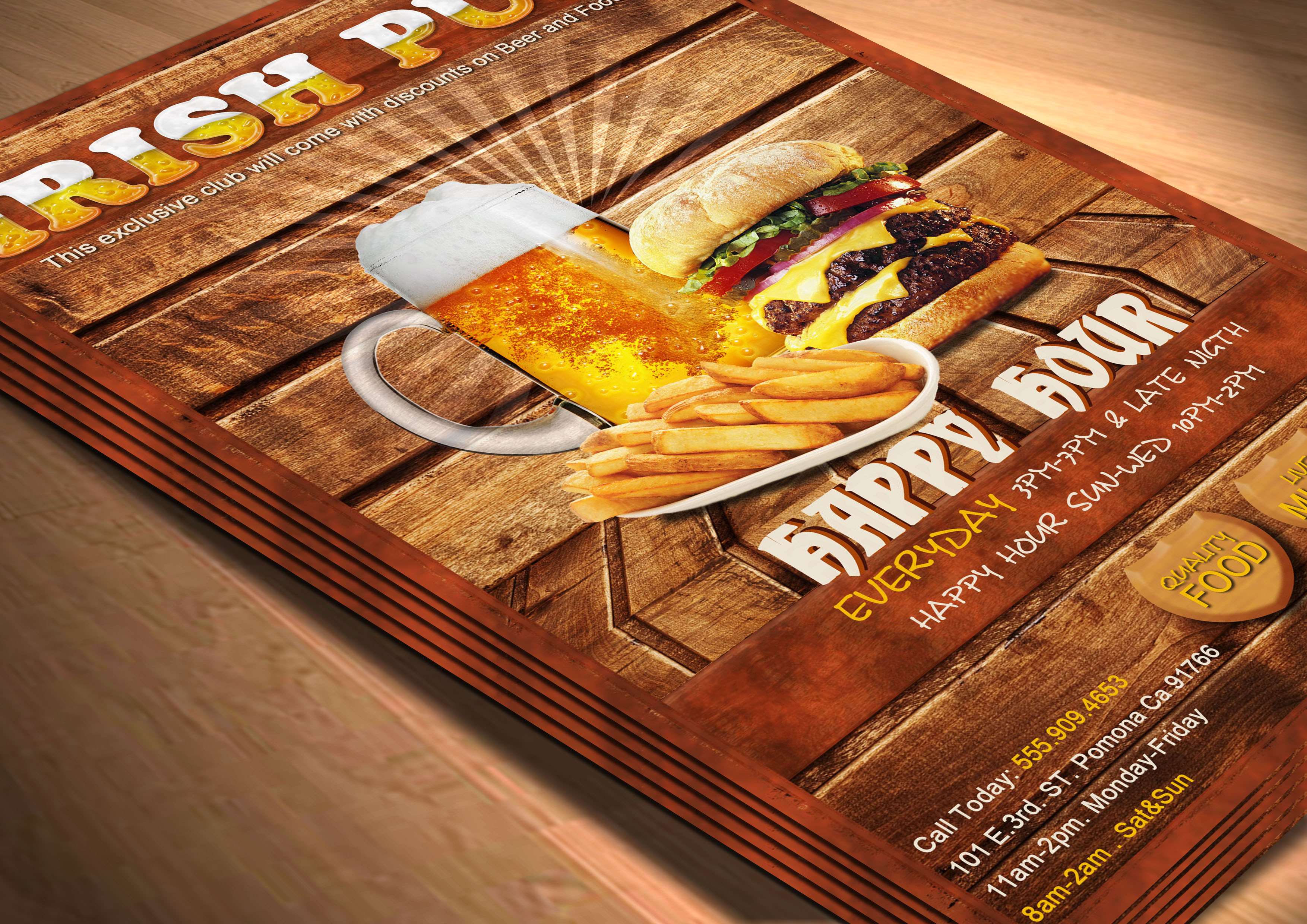 Your Irish Pub Flyer ~ Flyer Templates on Creative Market