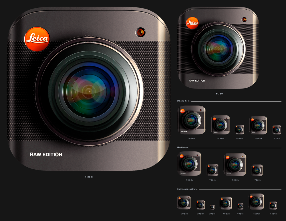Leica iOS ICON PSD ~ Icons on Creative Market