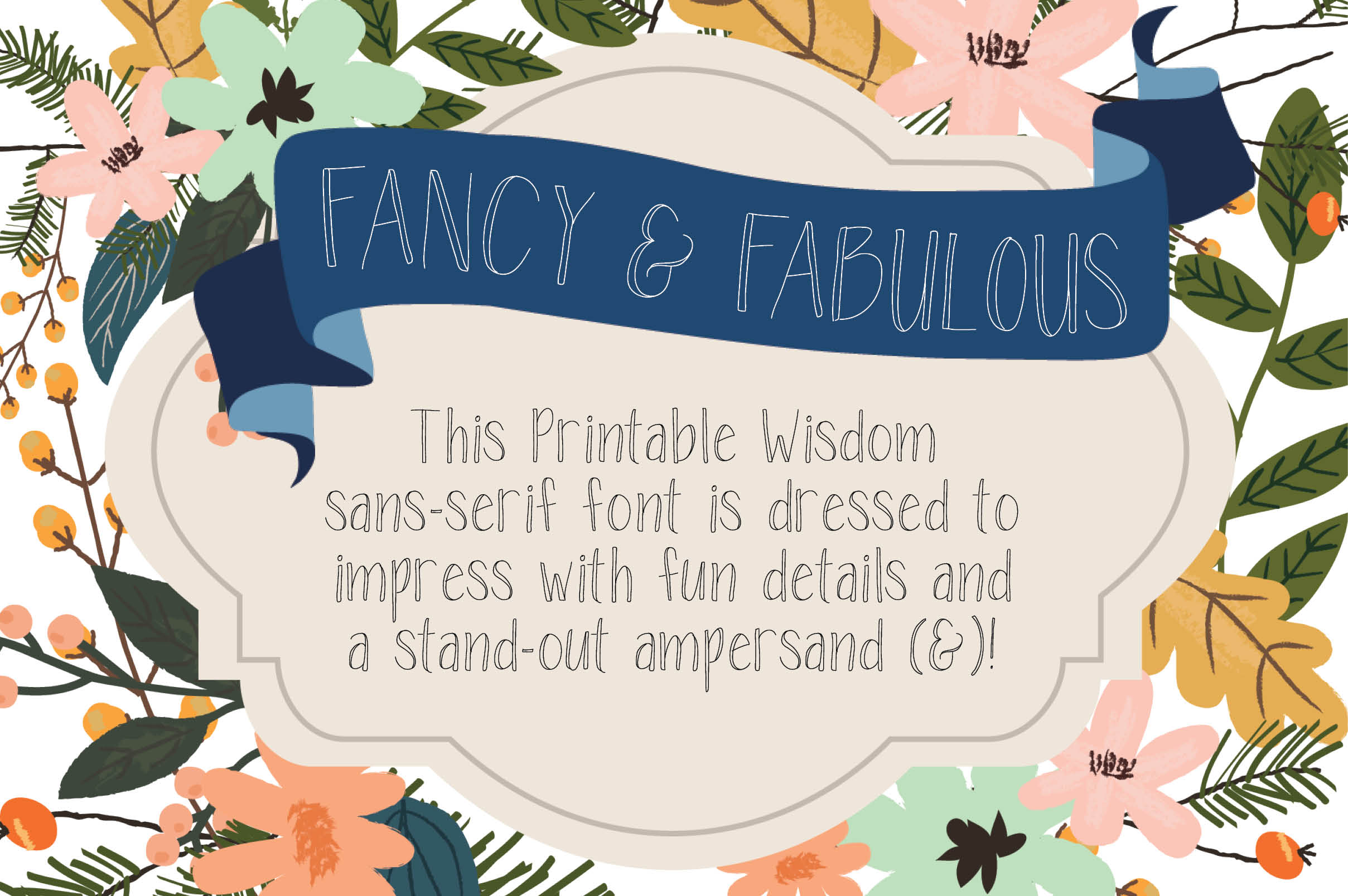 Fabulovely - a fancy sans-serif font ~ Sans Serif Fonts on Creative Market