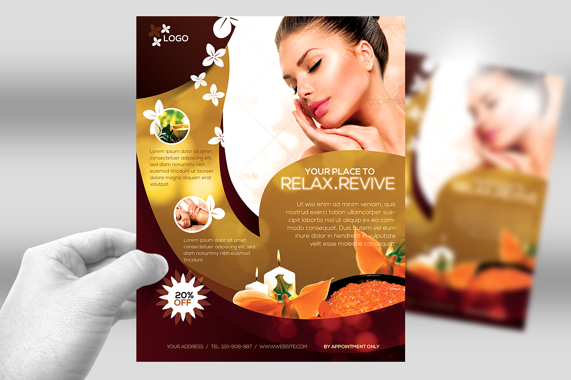 Deluxe Spa Promotion Flyer V1 ~ Flyer Templates on Creative Market