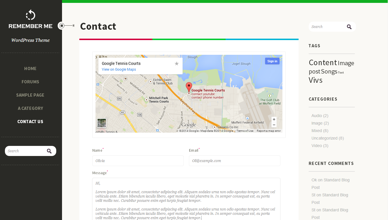 Rmemeber Me - Responsive WP Theme ~ WordPress Blog Themes on Creative ...