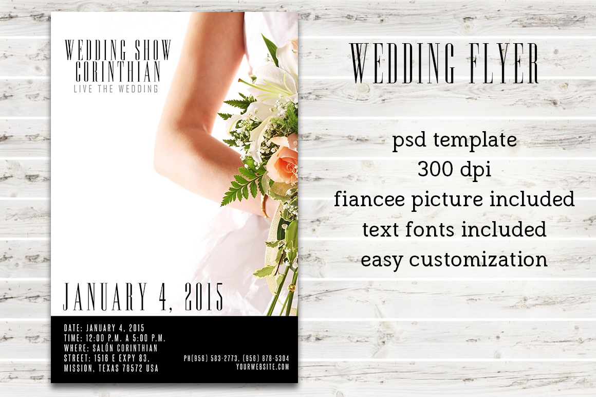 Wedding Flyer Template ~ Flyer Templates on Creative Market