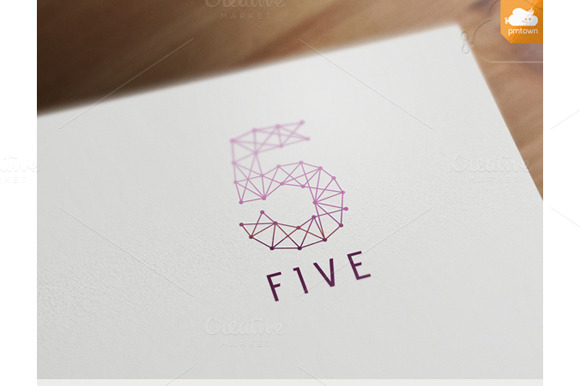 FIVE ~ Logo Templates on Creative Market