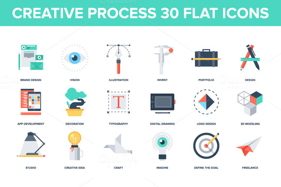 Creative Process ~ Icons on Creative Market