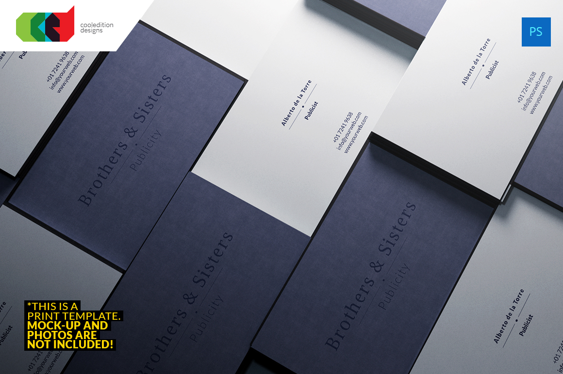 4 Business Cards Bundle 4 ~ Business Card Templates on Creative Market