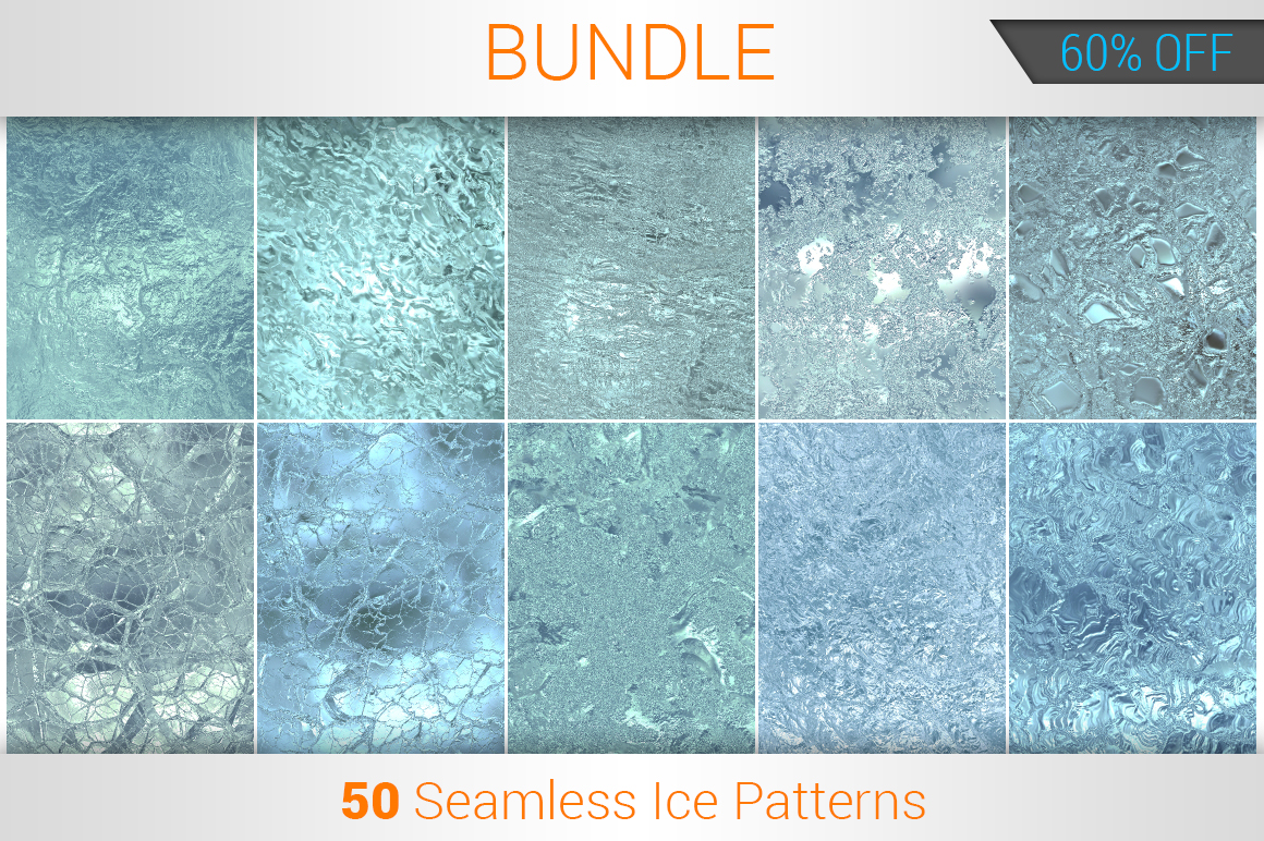 50 Seamless Ice Patterns Bundle ~ Patterns on Creative Market
