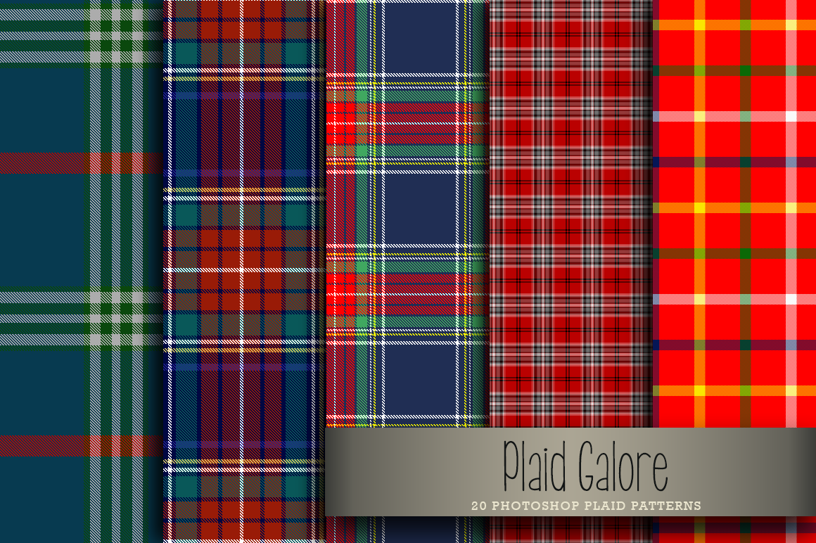 Plaid Galore ~ Patterns on Creative Market