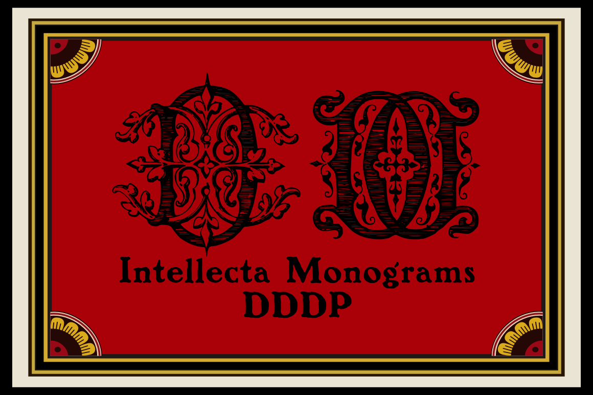 Intellecta Monograms Collection ~ Display Fonts on Creative Market