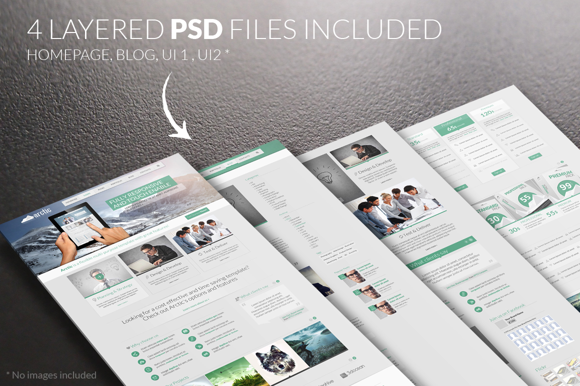 Arctic - Responsive HTML5 Template ~ HTML/CSS Themes on Creative Market