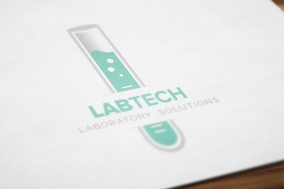 Lab Tech | Laboratory Solutions Logo ~ Logo Templates on Creative Market