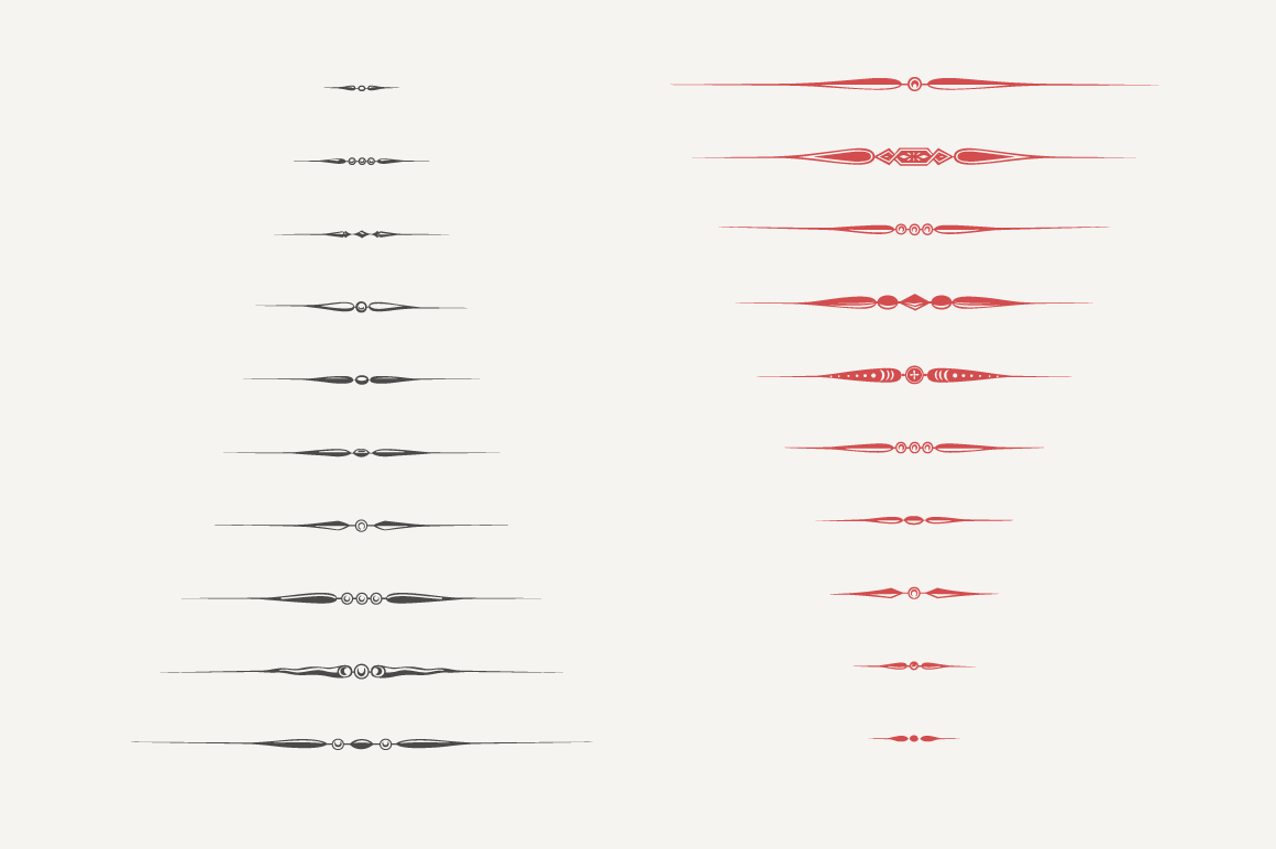 Vintage Text Dividers N°1 ~ Illustrations on Creative Market