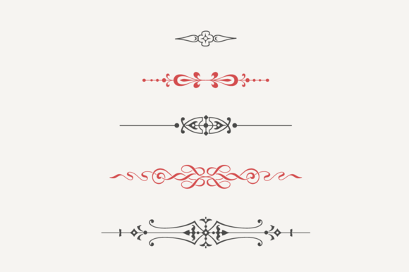 Vintage Text Dividers N°2 ~ Illustrations on Creative Market