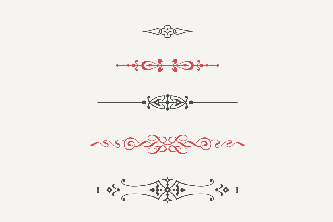 Vintage Text Dividers N°2 ~ Illustrations on Creative Market