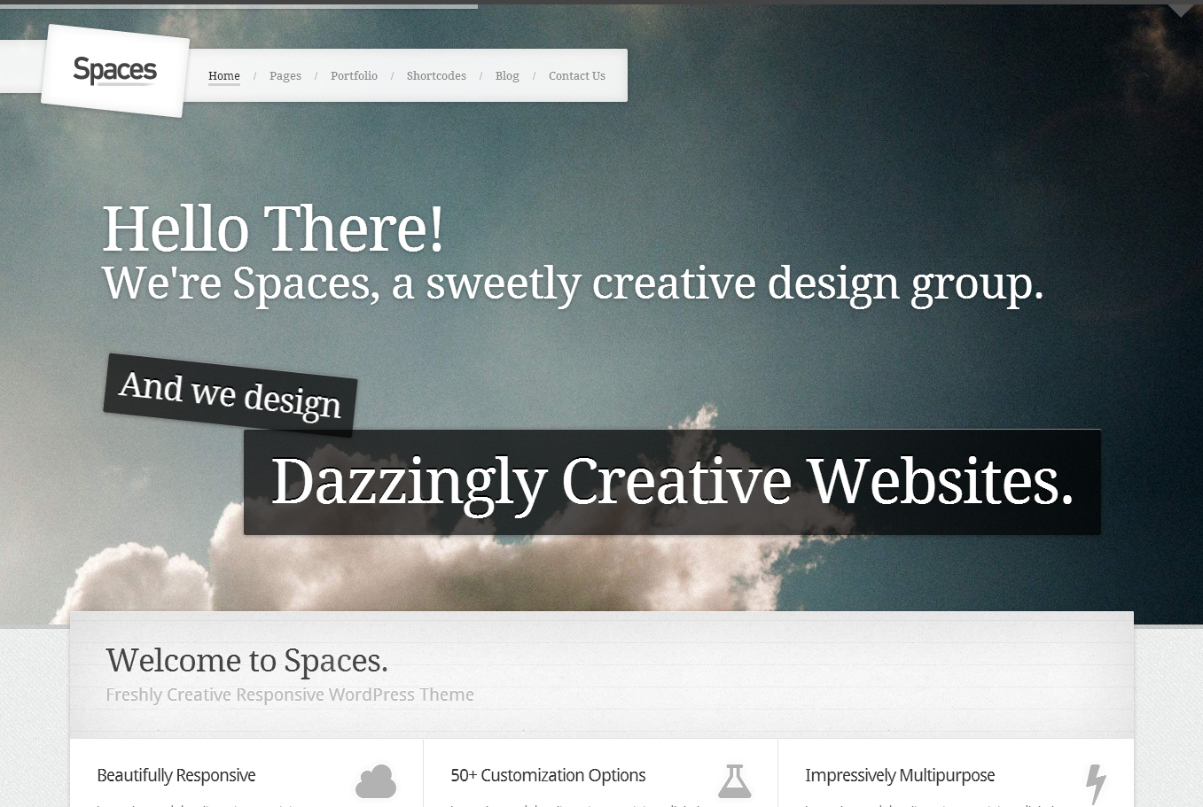 Spaces – Premium Responsive WP Theme ~ WordPress Themes on Creative Market
