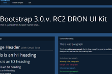 Bootstrap 3.0.v. theme Flat Dark UI ~ Bootstrap Themes on Creative Market