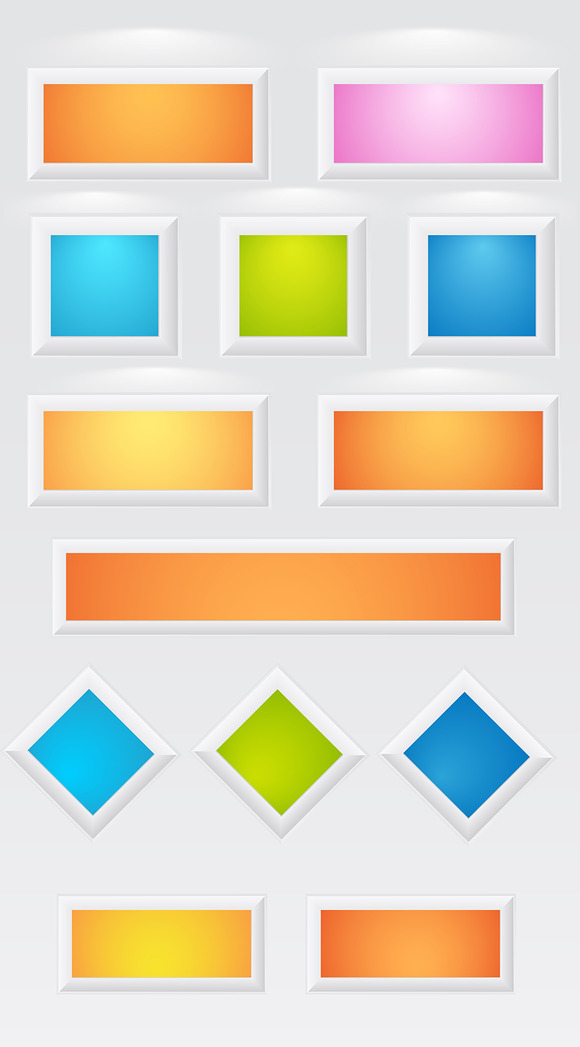 3d Frames & Boxes ~ Illustrations on Creative Market