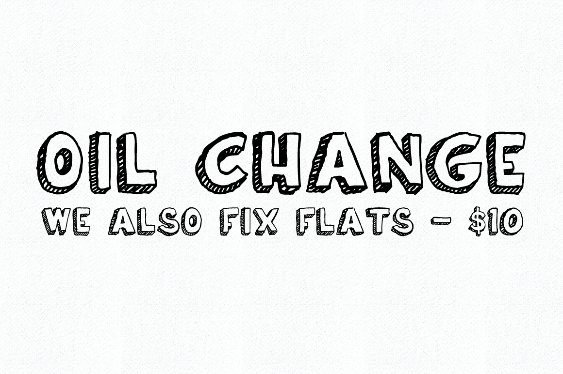 Oil Change ~ Display Fonts on Creative Market