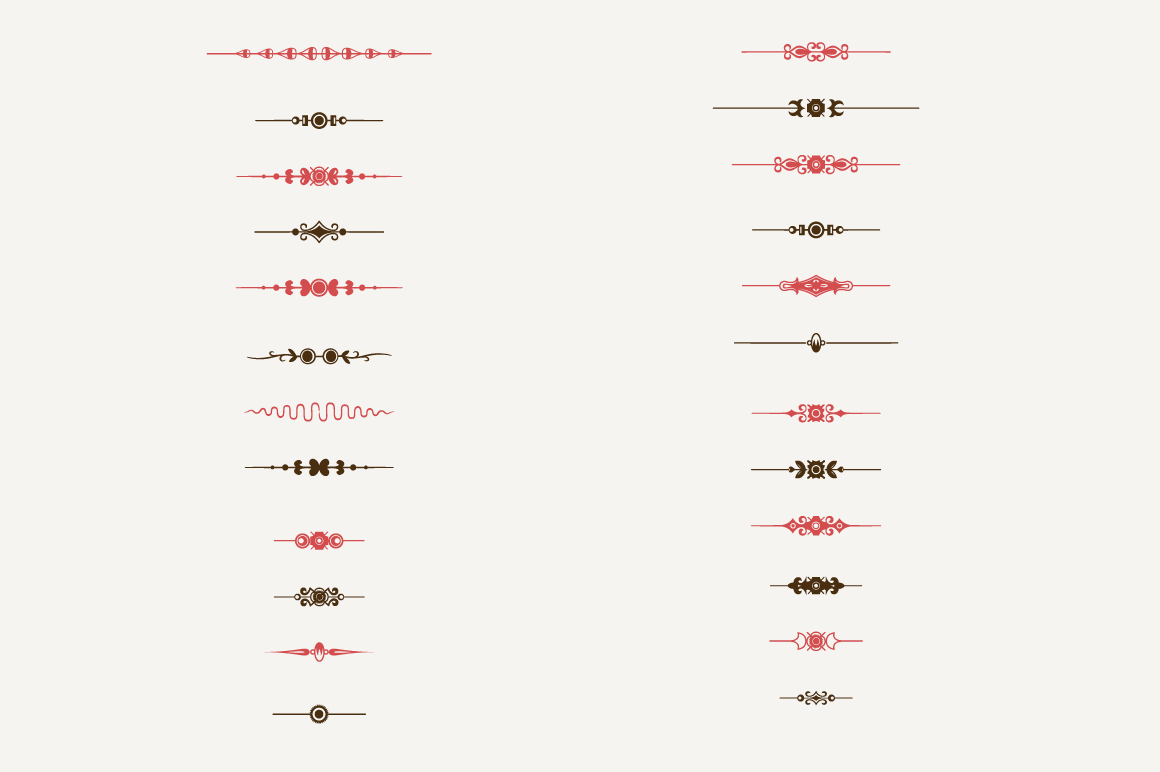 Decorative Text Dividers N°1 ~ Illustrations on Creative Market