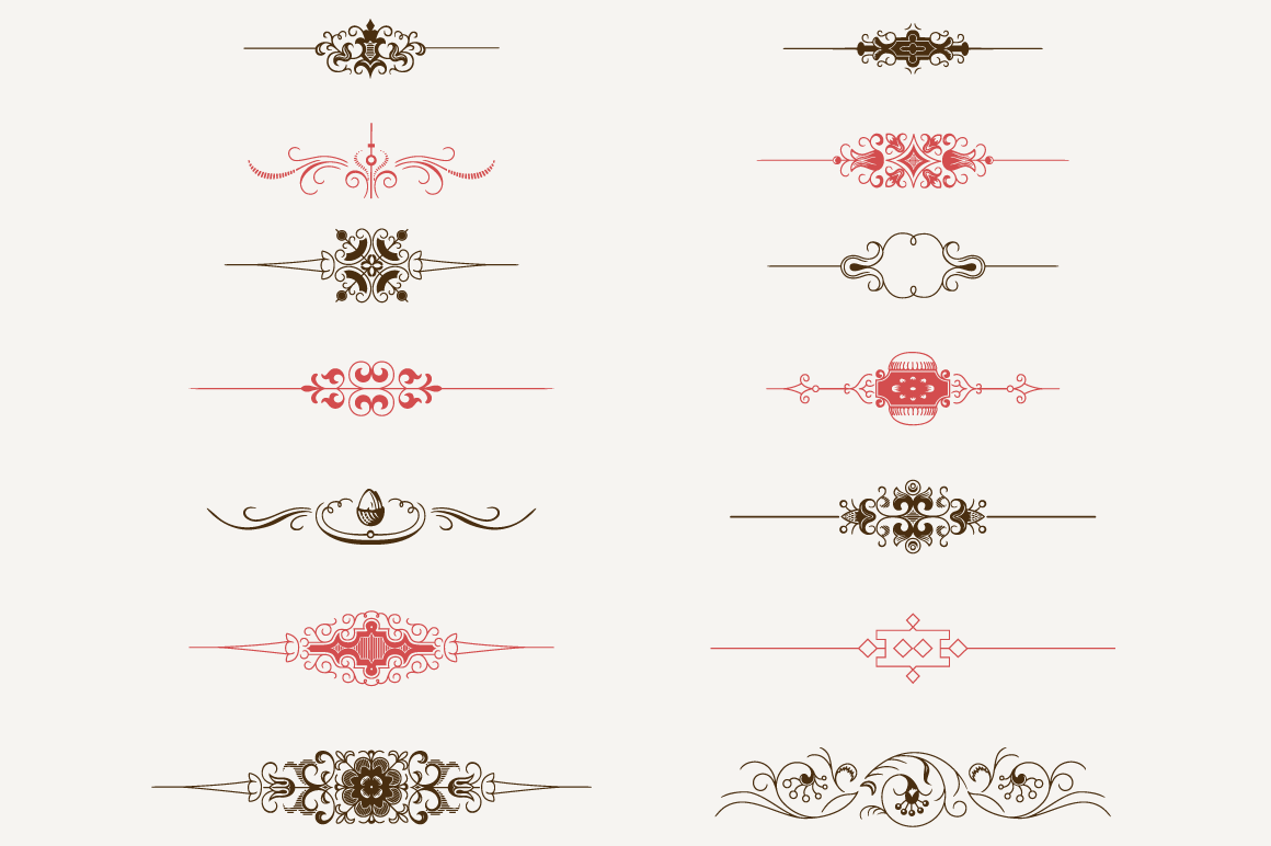 Decorative Text Dividers N°2 ~ Illustrations on Creative Market