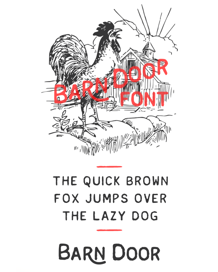 Handmade Barn Door font ~ Slab Serif Fonts on Creative Market