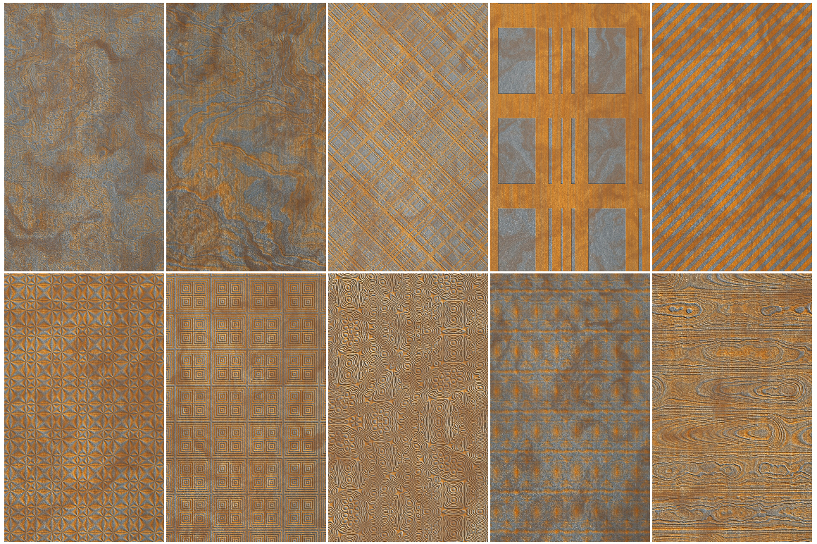 Rusty Metal Seamless Patterns Bundle ~ Patterns on Creative Market