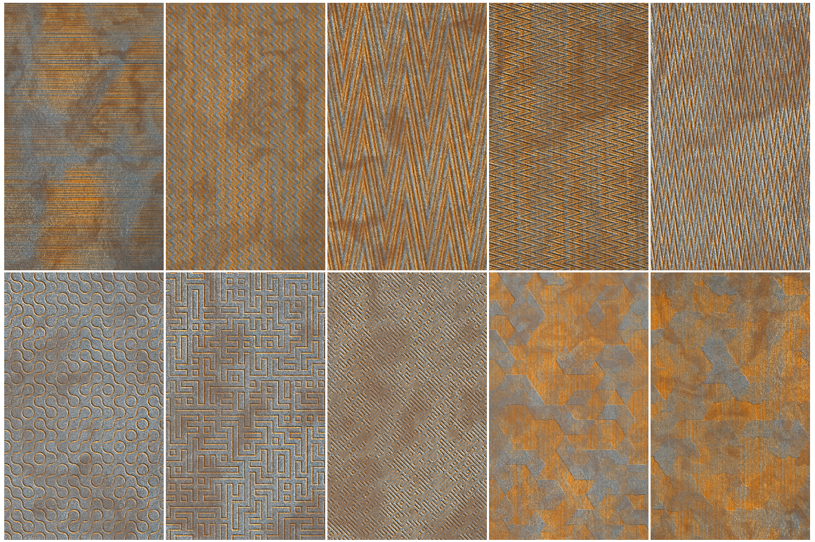 Rusty Metal Seamless Patterns Bundle ~ Patterns on Creative Market