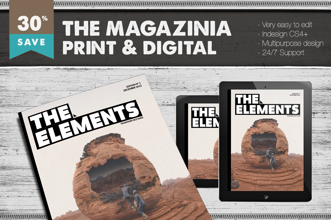 The Magazinia Bundle ~ Magazine Templates on Creative Market