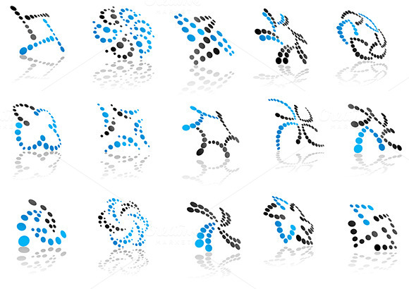 Abstract dotted icons and logos ~ Icons on Creative Market