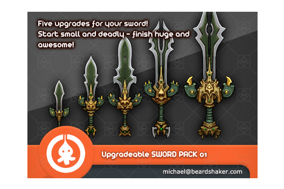 Upgradeable Sword Pack 01 ~ Objects on Creative Market