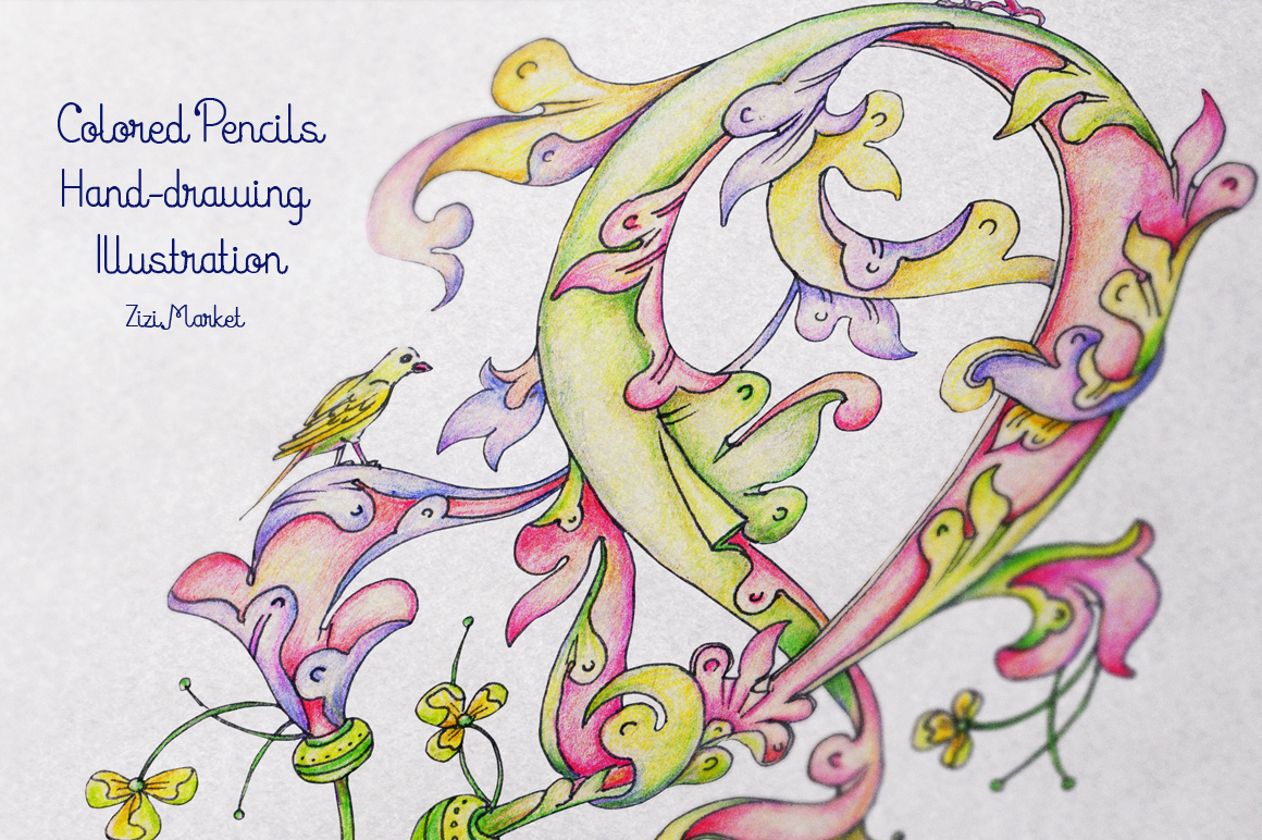 Hand-drawing Decor with Birds ~ Illustrations on Creative Market