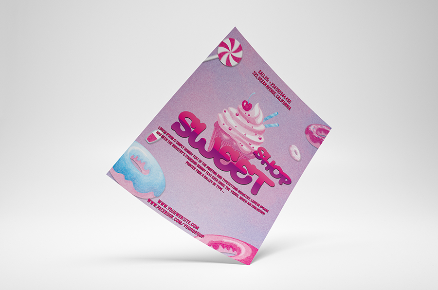 Sweet shop flyer ~ Flyer Templates on Creative Market