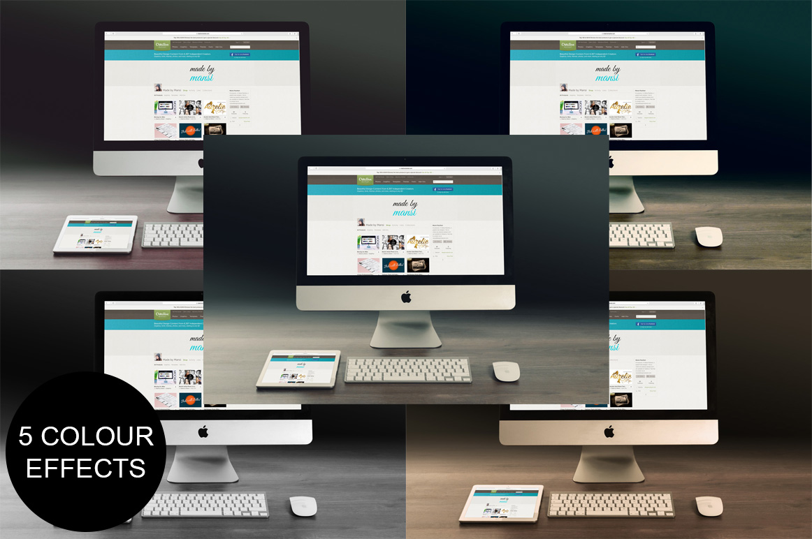 iMac and iPad Mockup ~ Product Mockups on Creative Market