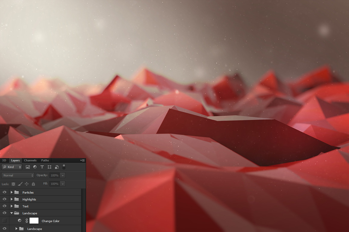 Low Poly Landscapes ~ Graphics on Creative Market