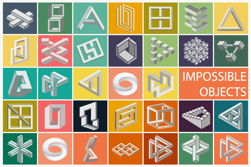 Impossible objects ~ Objects on Creative Market