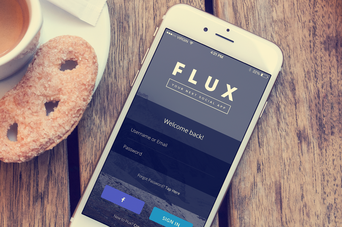 Flux - iPhone App Template ~ Templates on Creative Market