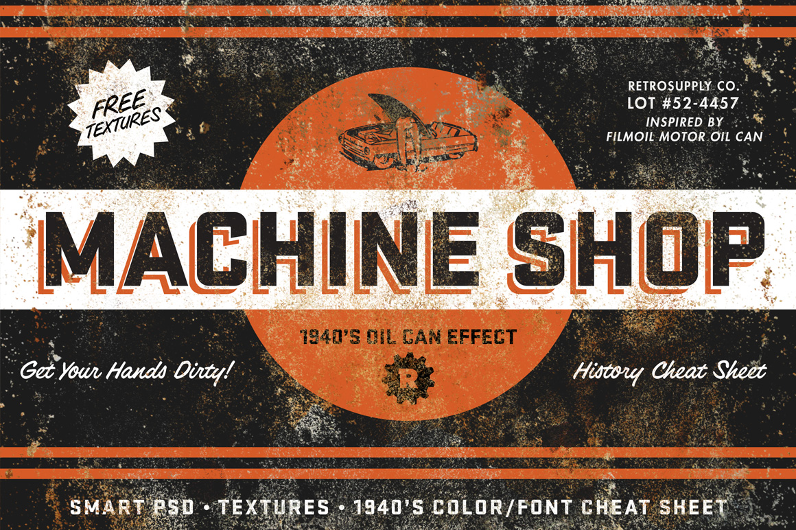 Machine Shop by RetroSupply ~ Layer Styles on Creative Market