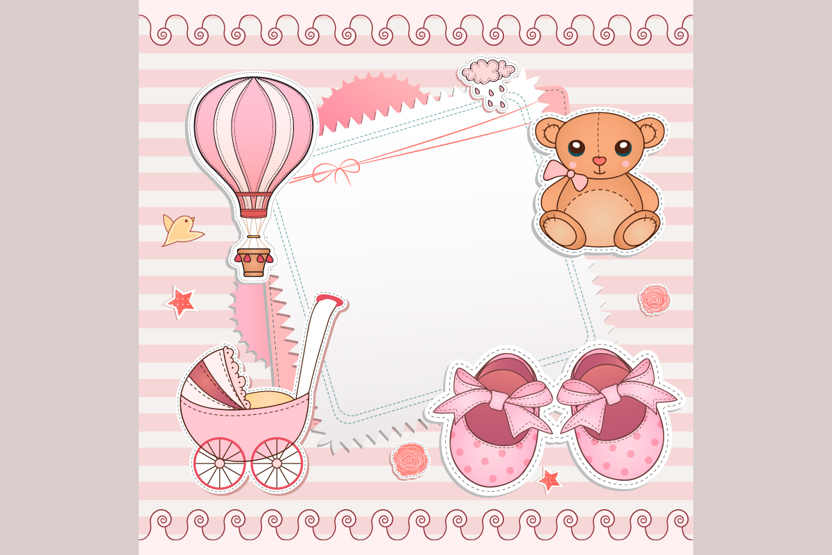 Set of baby cards. ~ Illustrations on Creative Market