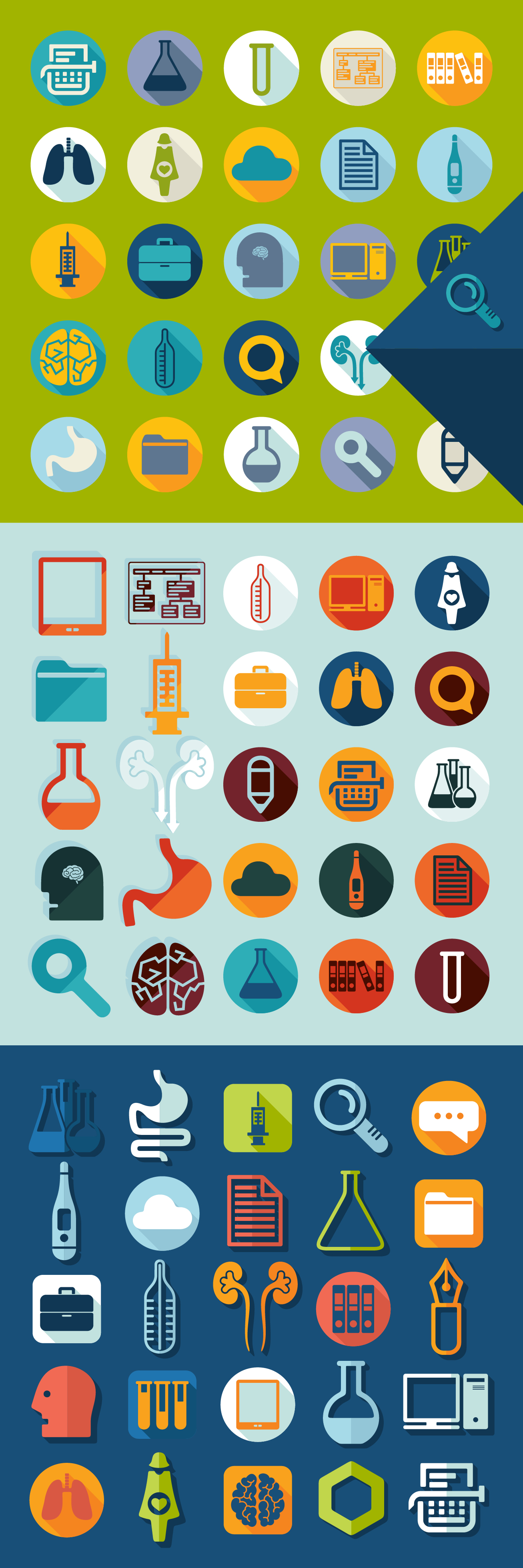 9 MEDICAL sets of icons ~ Icons on Creative Market