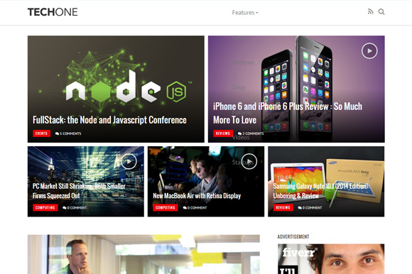 Techone - Tech Magazine Theme ~ WordPress Magazine Themes on Creative ...