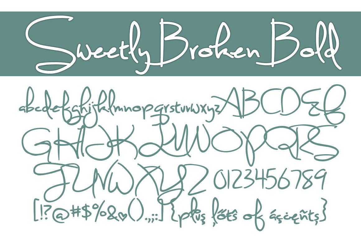 Sweetly Broken Bold ~ Script Fonts on Creative Market