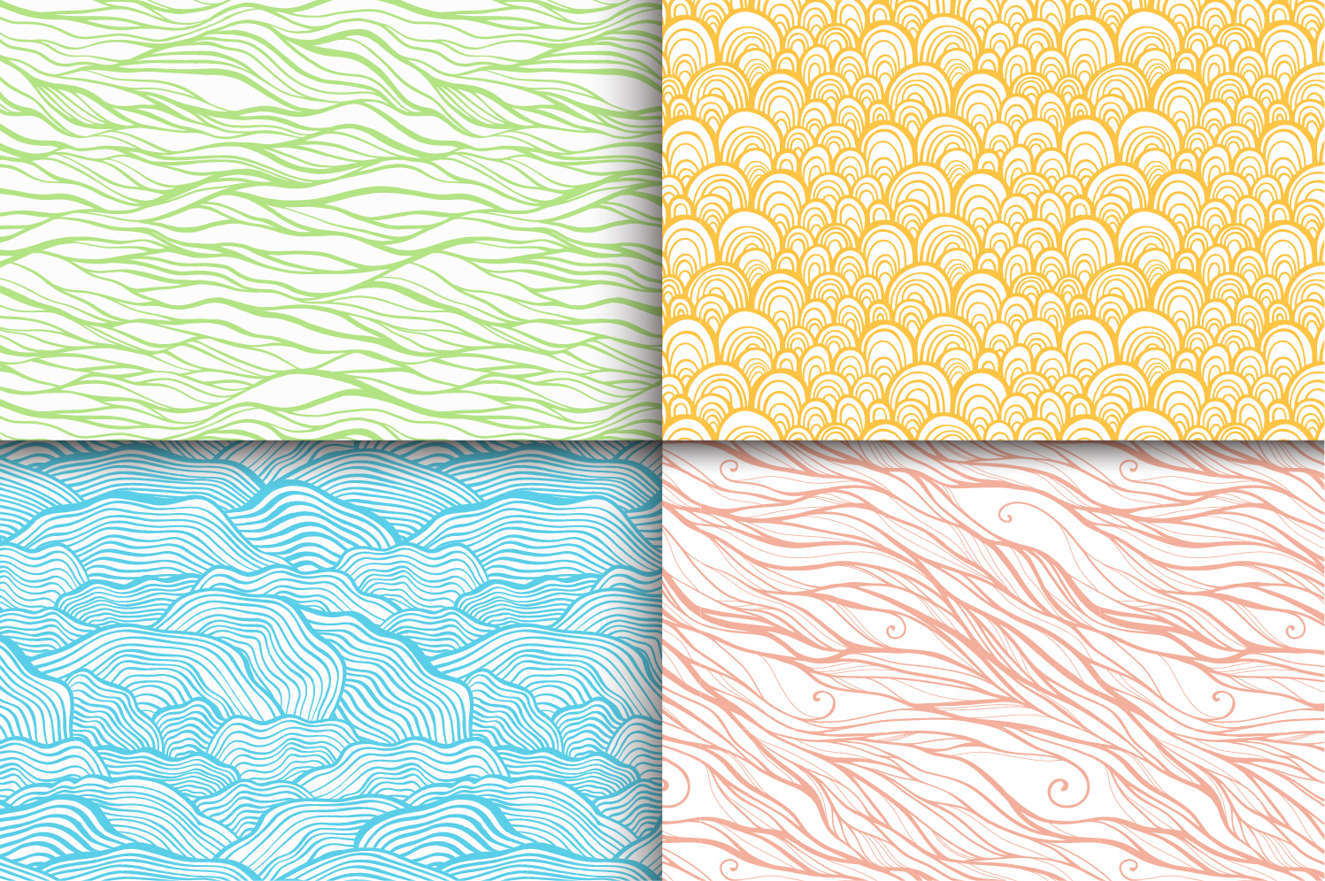 28 doodle seamless patterns set ~ Patterns on Creative Market