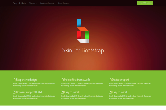 Easy UI - Bootstrap 3 Skin ~ Bootstrap Themes on Creative Market